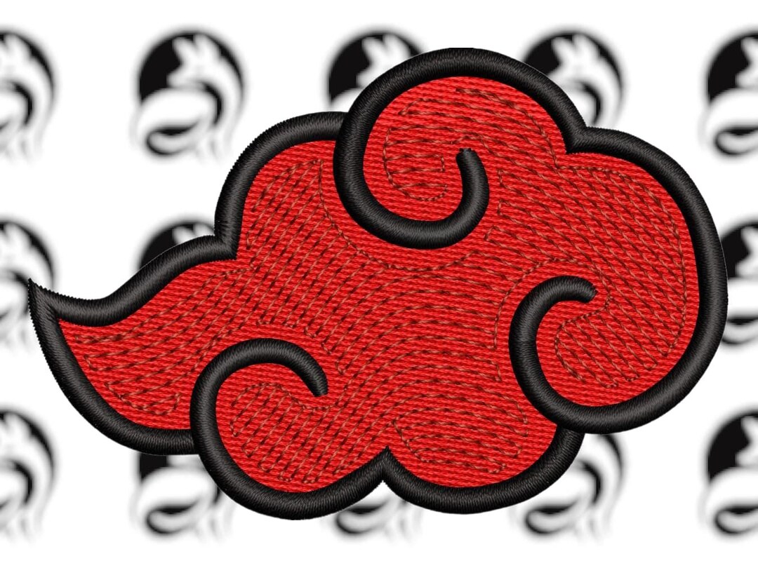 Akatsuki Cloud Embroidery Design (pes, Dst, Xxx, Jef, Hus, Exp) - Etsy