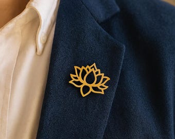Resilient Lotus Flower Enamel Pin, by Utopie Pins // Lapel Pin, Cute ...