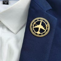 Gold Pilot Wings Lapel Pin-cc497g- Aviation Pins for Pilots, Airplanes ...