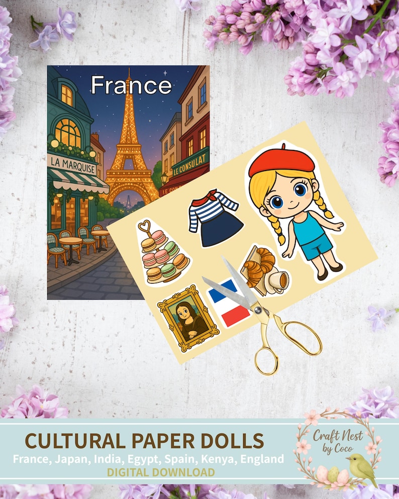 Cultural Paper Dolls Printable | DIY Craft Kit | Homeschool Creative ...