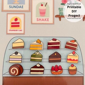 Printable Paper Doll, Cake Shop, Dollhouse Kit, Creative Homeschool ...