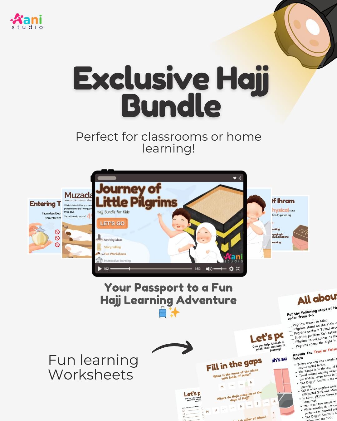 Hajj Activity Pack for Kids – Printable Islamic Worksheets ...