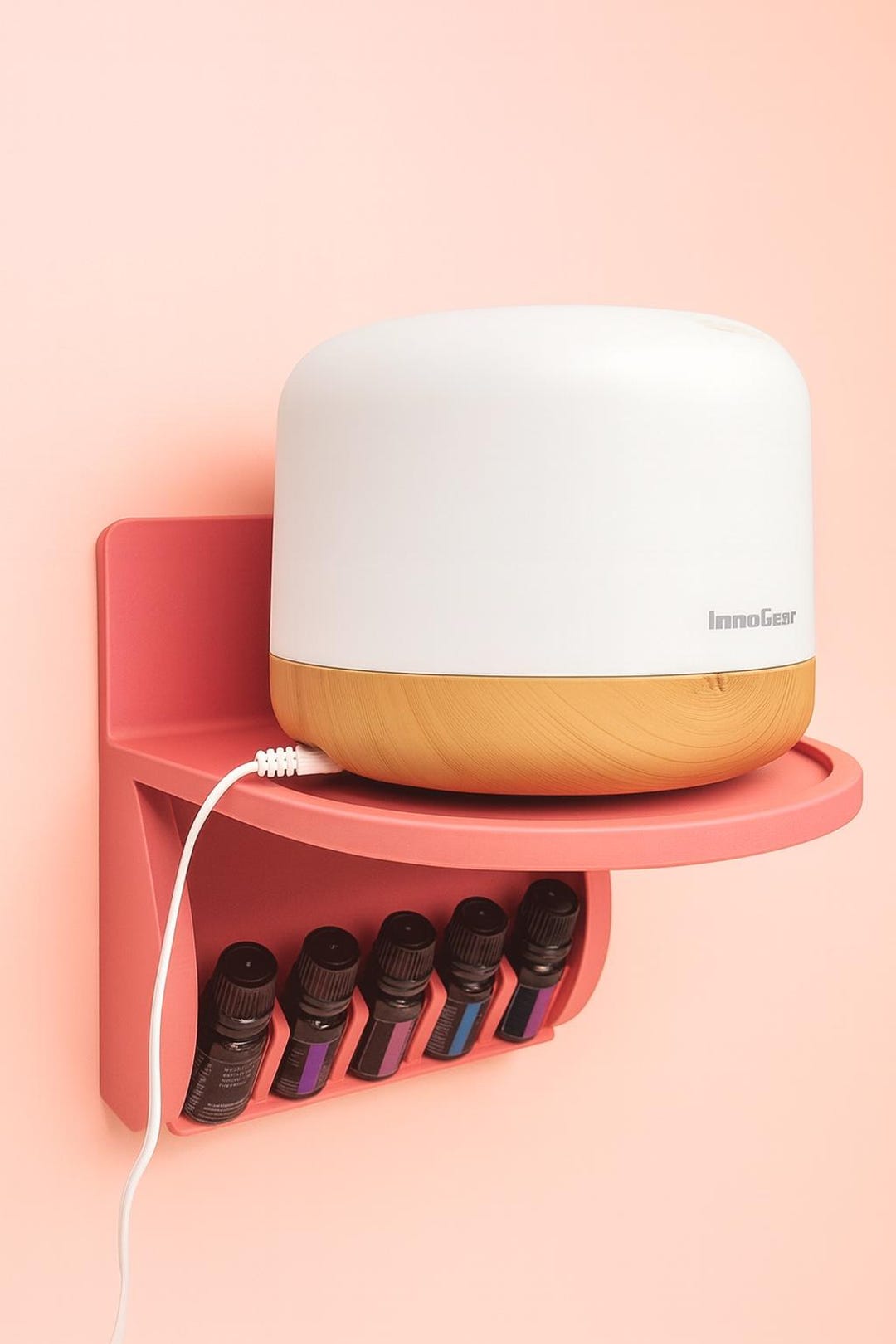 Mounted Diffuser Wall Stand With Essential Oil Storage V2 - Etsy
