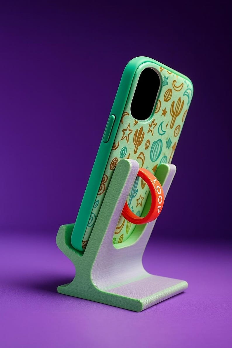 Cell Phone Stand - 3D Printed Loop Grip, Universal Phone Holder - Etsy
