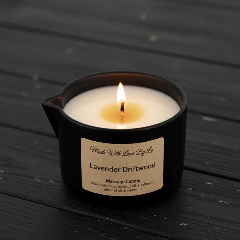 Massage Candle Shea - Etsy UK