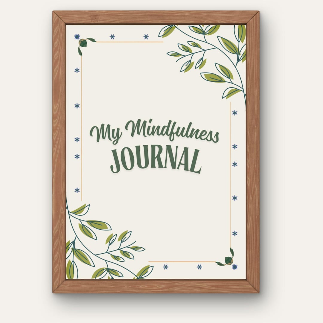 Mindfulness Journal Printable: Gratitude Prompts, Mood Tracker (PDF) - Etsy