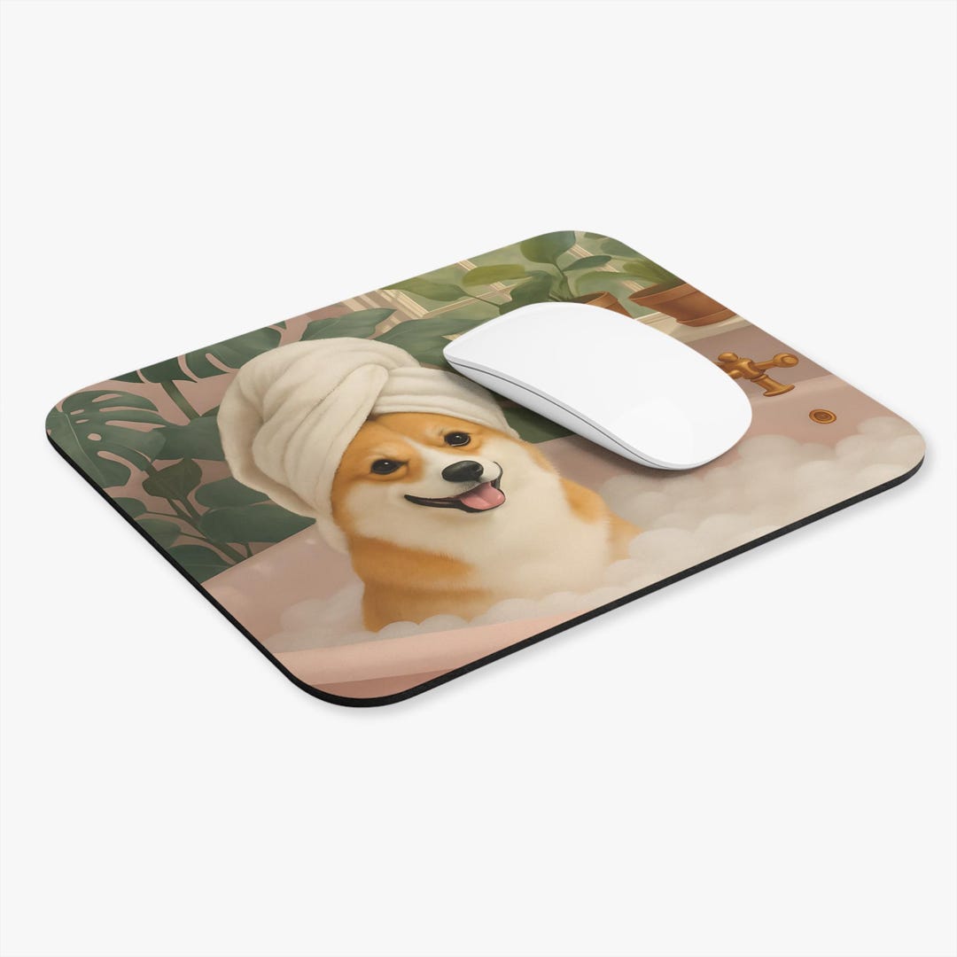 Adorable Corgi Mouse Pad: Playful Dog Lover Office Decor - Etsy