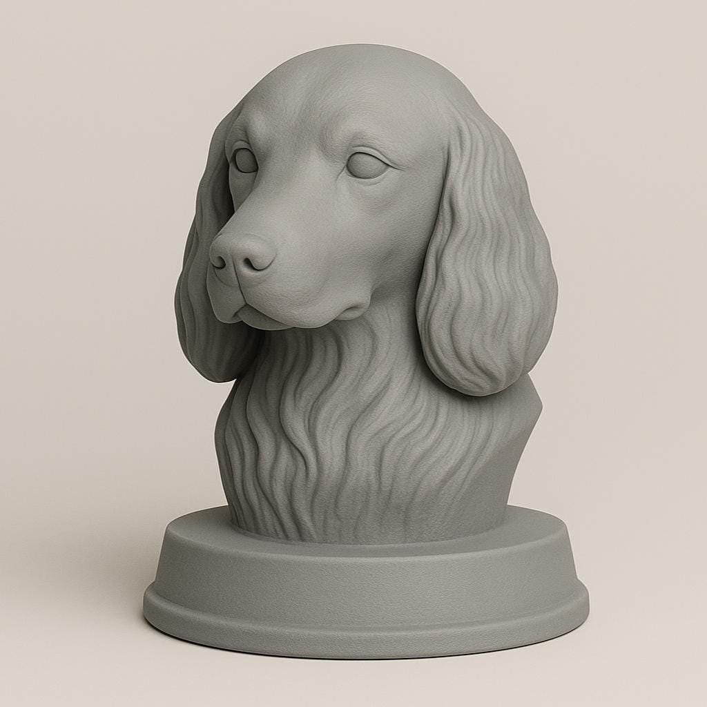 Irish Setter Bust STL File – 3D Printable Dog Statue, Pet Memorial ...
