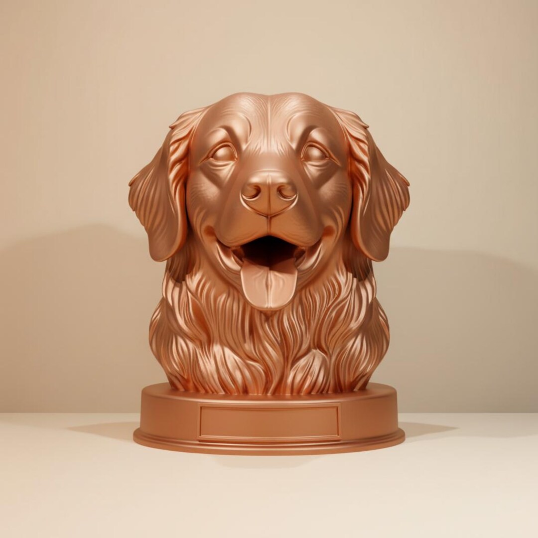 Golden Retriever STL File | 3D Printable Dog Bust (digital Download) - Etsy