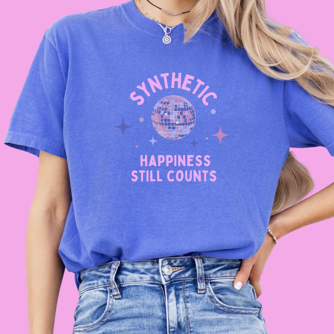 Girly ADHD Happy Vibes T-shirt Sparkly Disco Ball Mental Health Tee - Etsy