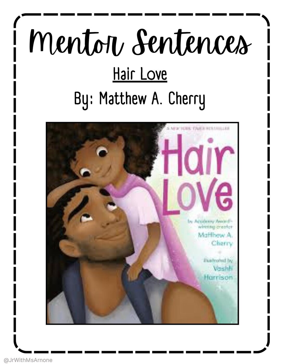 Mentor Sentences: Hair Love Full Week Lesson Plan - Etsy