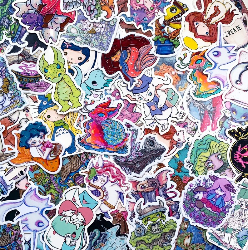 Sticker Bomb Pack Assortment of Random Vinyl Stickers - Etsy UK
