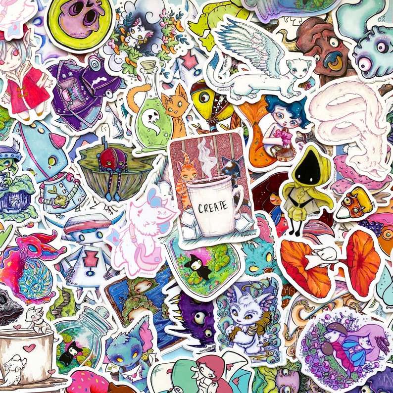 Sticker Bomb Pack Assortment of Random Vinyl Stickers - Etsy UK