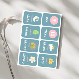 Te Reo Māori Flash Cards – Numbers, Days of the Week & Colours ...