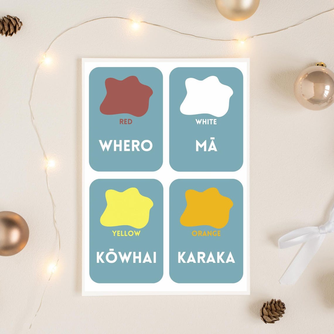 Te Reo Māori Flash Cards – Numbers, Days of the Week & Colours ...