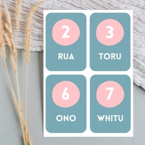 Te Reo Māori Flash Cards – Numbers, Days of the Week & Colours ...