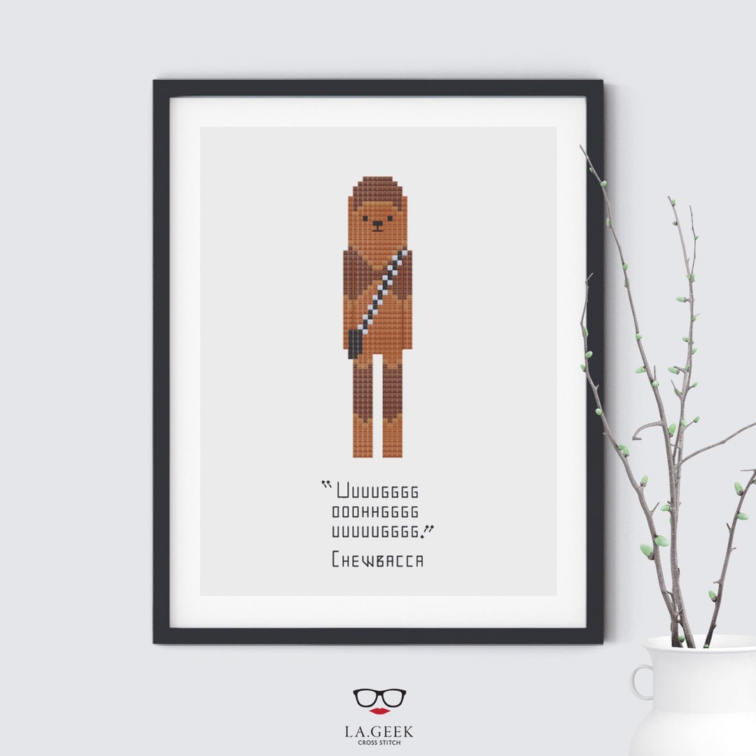 Chewbacca Quote - Star Wars - Cross Stitch Pattern - Instant Download ...