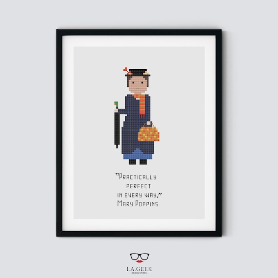 Mary Poppins Cross Stitch Pattern Instant Download - Etsy