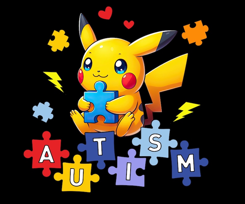 Pikachu Autism Pride - Etsy
