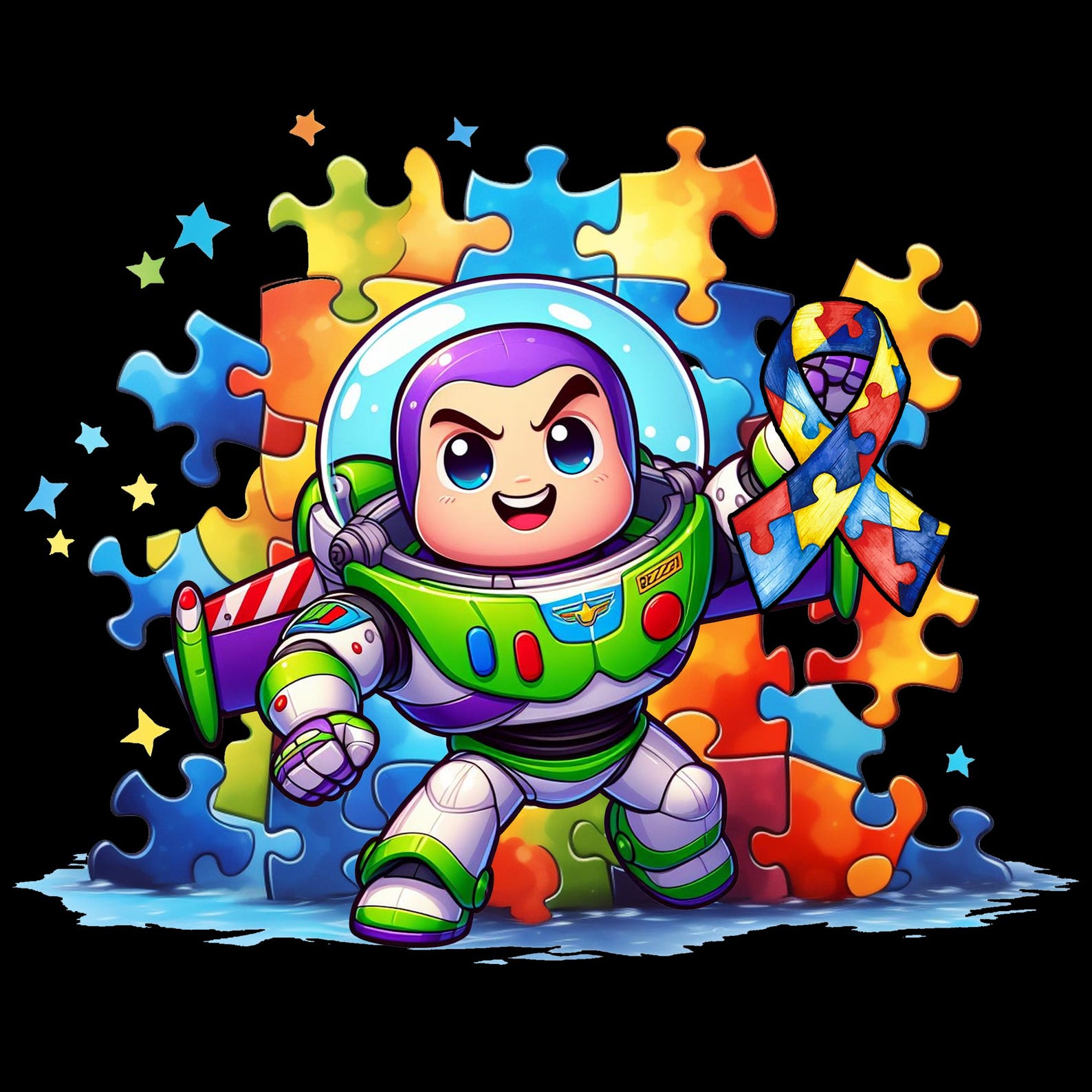 Buzz Lightyear Autism Pride - Etsy