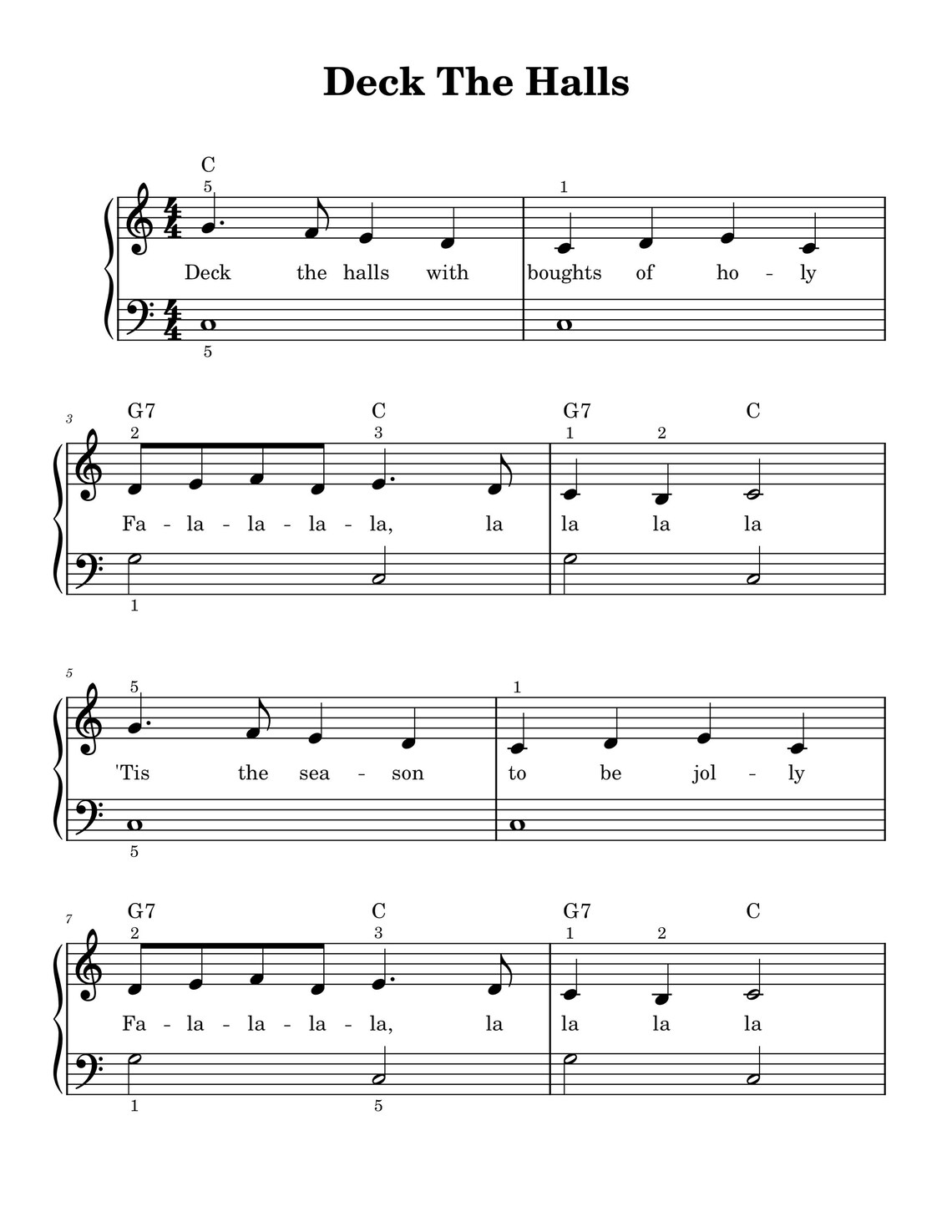 Deck the Halls – Easy Piano Sheet Music - Etsy