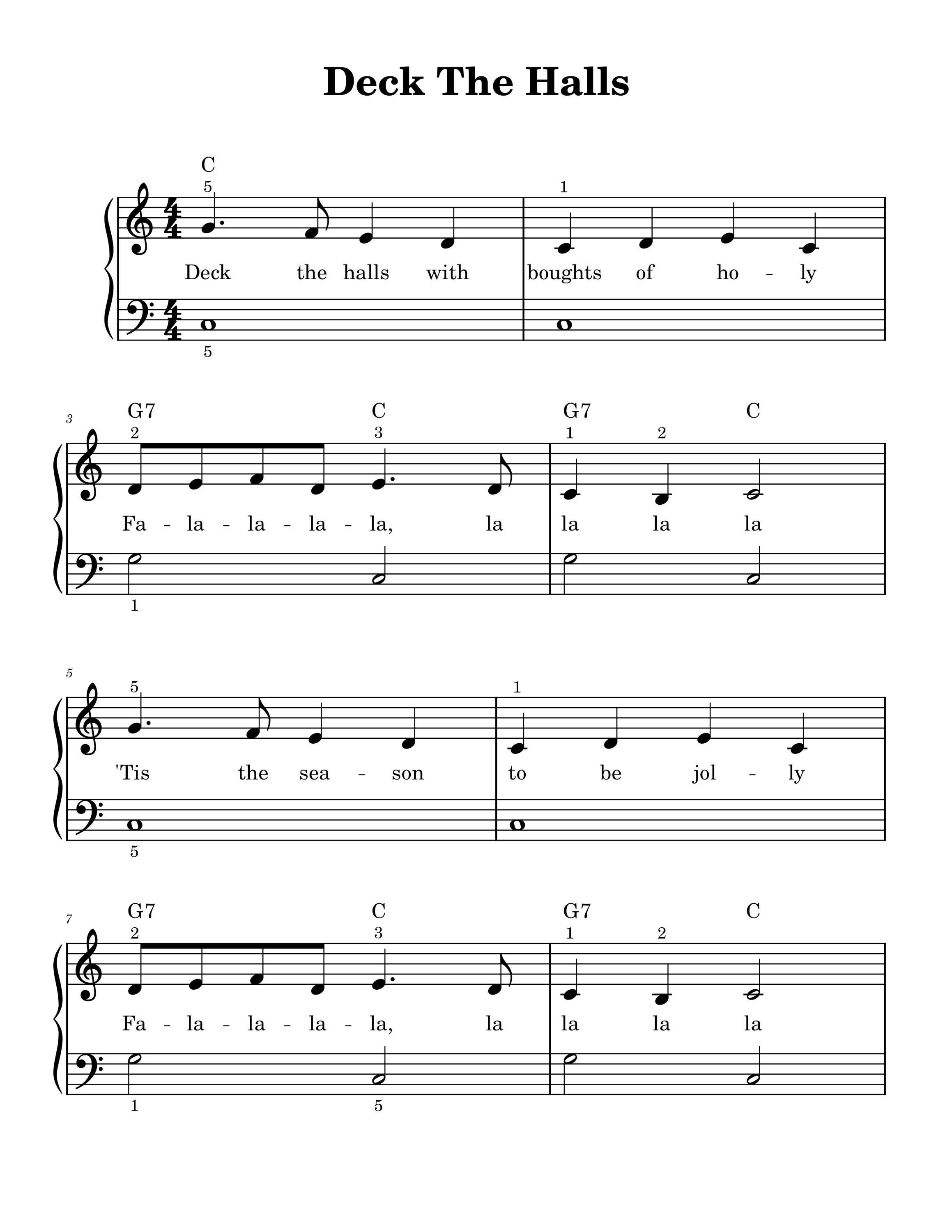 Deck the Halls – Easy Piano Sheet Music - Etsy