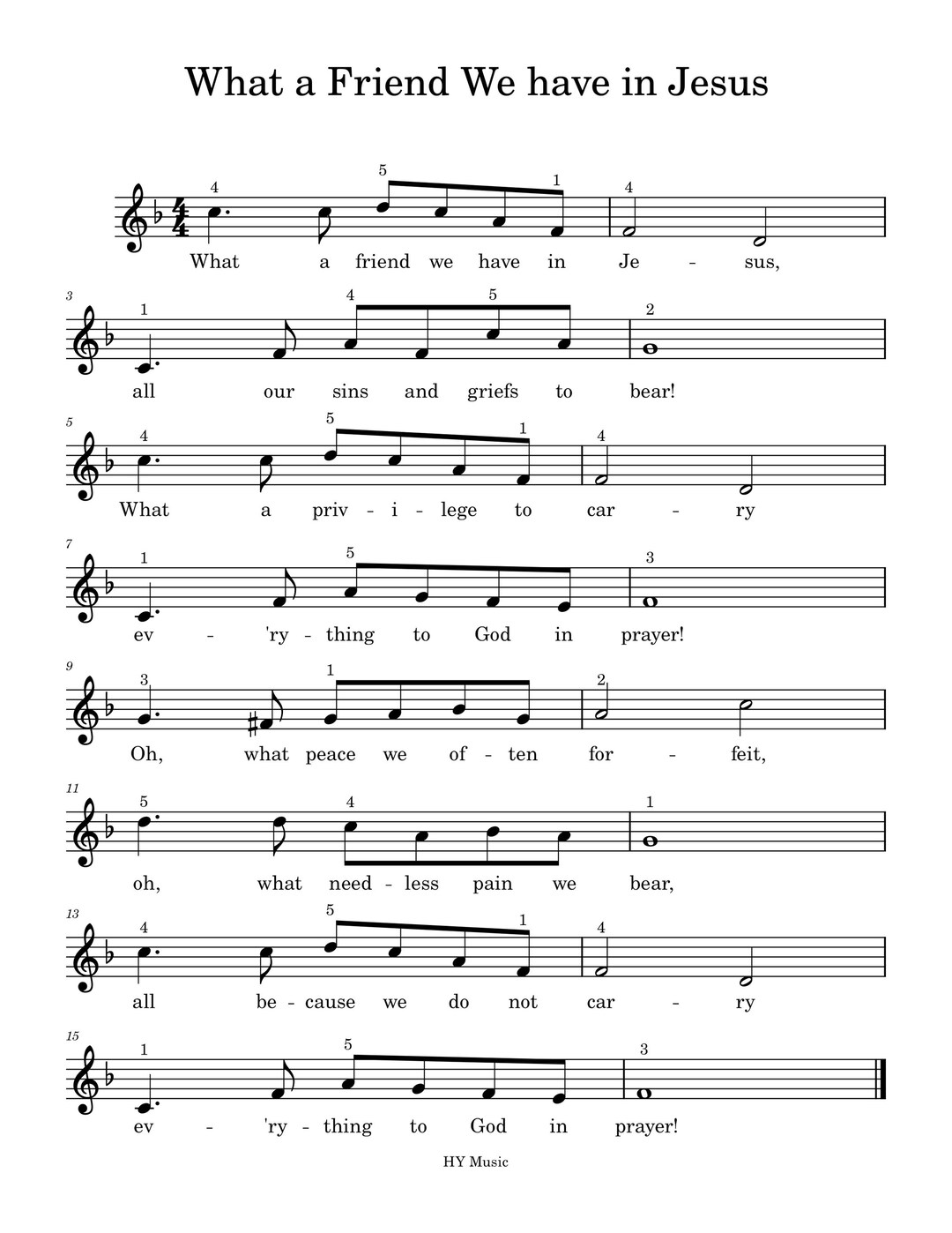 What a Friend We Have in Jesus | Very Easy Hymns for Beginners | Right ...