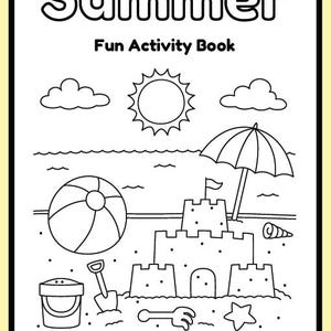 Kids Summer Activity Fun Pack - Etsy