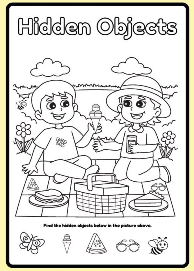 Kids Summer Activity Fun Pack - Etsy