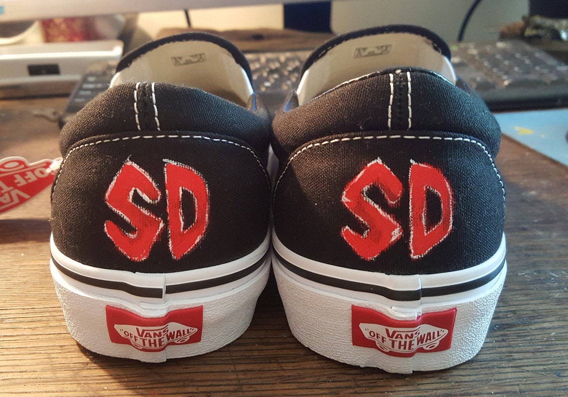 SOCIAL DISTORTION Hand Painted Custom Skelly Mike Ness Shoes - Etsy