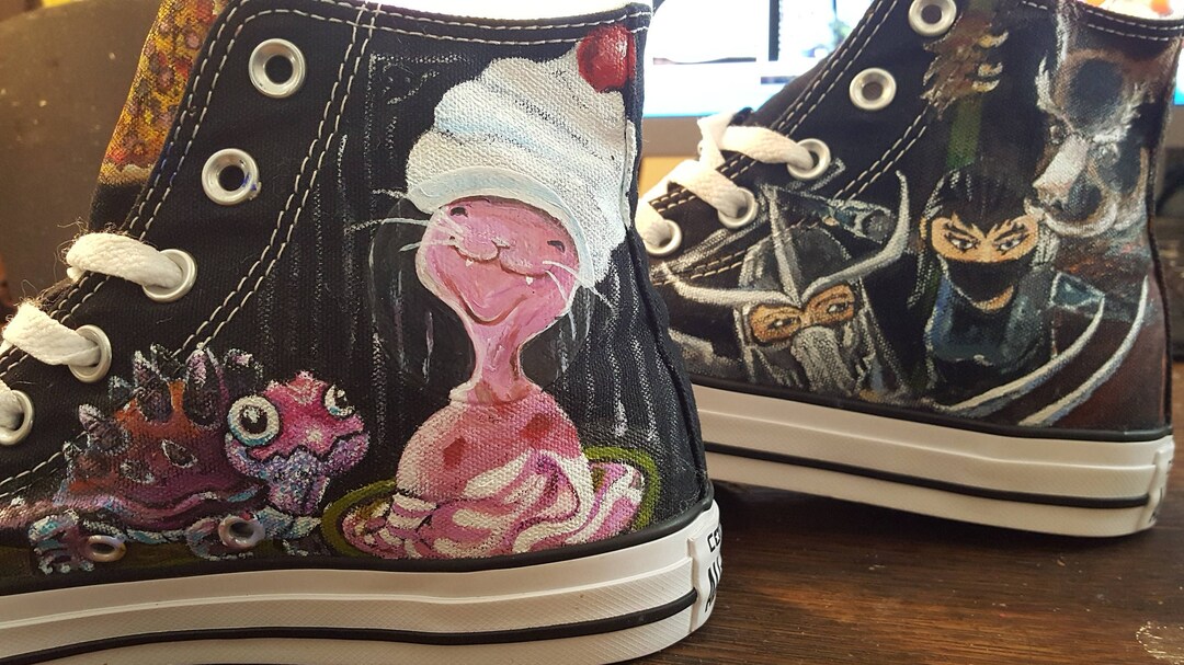 Teenage Mutant Ninja Turtles Custom Sneakers Hand Brush Painted Made to ...