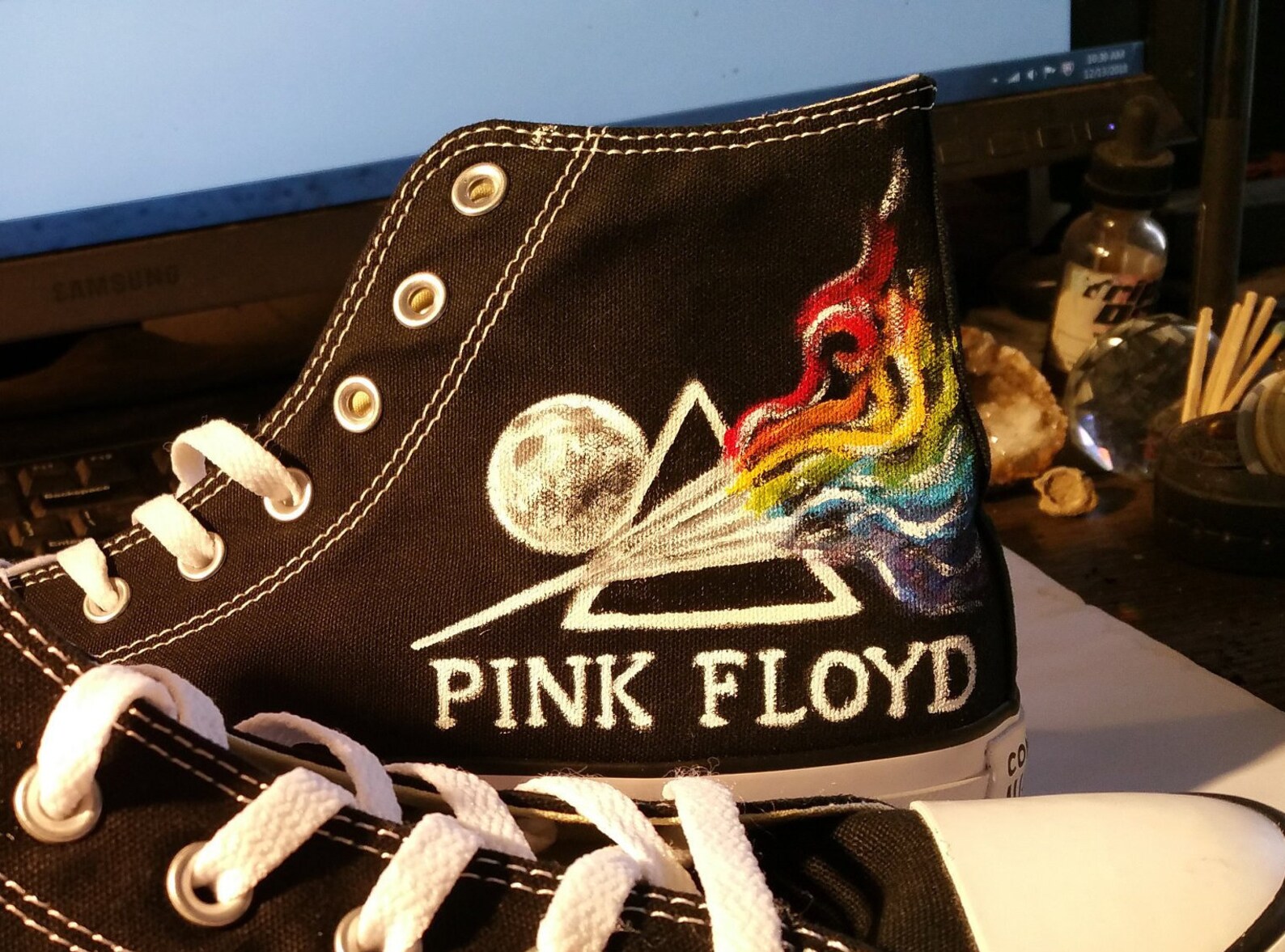 Pink Floyd Converse Shoes the Wall Animals Dark Side of the Moon Custom ...