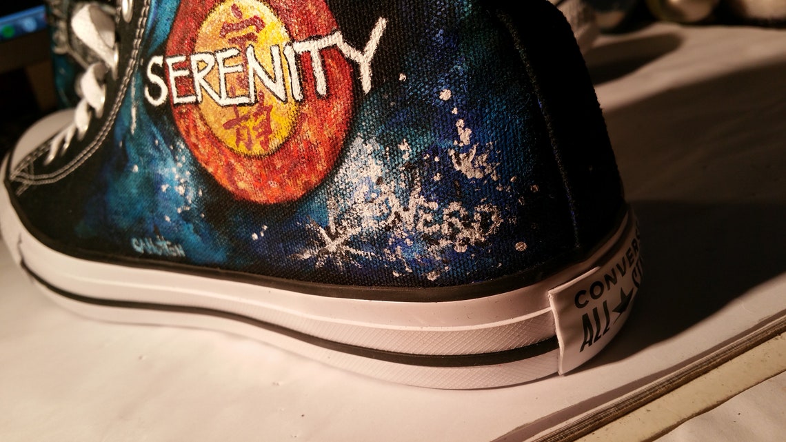 SERENITY and FIREFLY Handpainted Shoes ANY Size Ladies Mens Sneakers ...