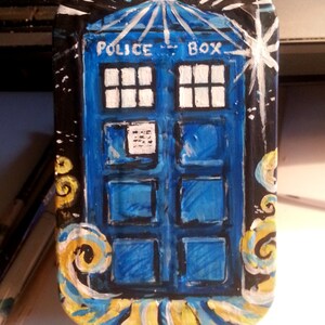 Doctor Who Handpainted ALTOIDS Tin Tardis With Swirls Dr. Who Survival ...