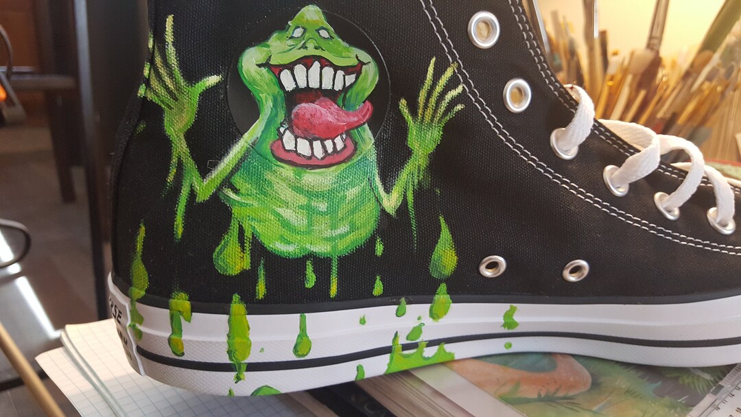 Ghostbusters Converse Who You Gonna Call Slime Bill Murray Dan Aykroyd ...