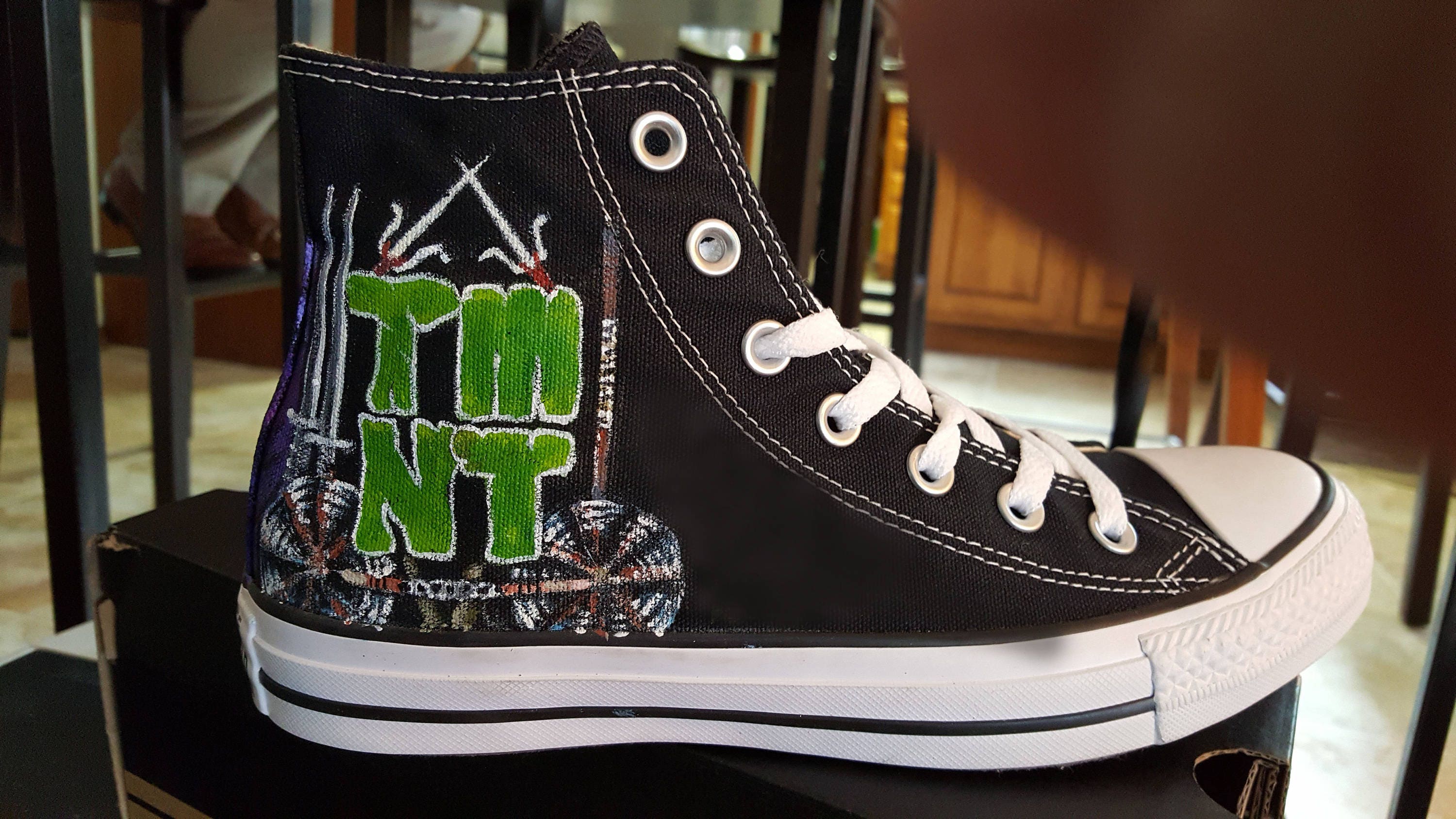 Teenage Mutant Ninja Turtles Hand-painted Converse Sneakers – Custom ...
