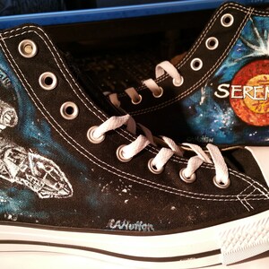 SERENITY and FIREFLY Handpainted Shoes ANY Size Ladies Mens Sneakers ...