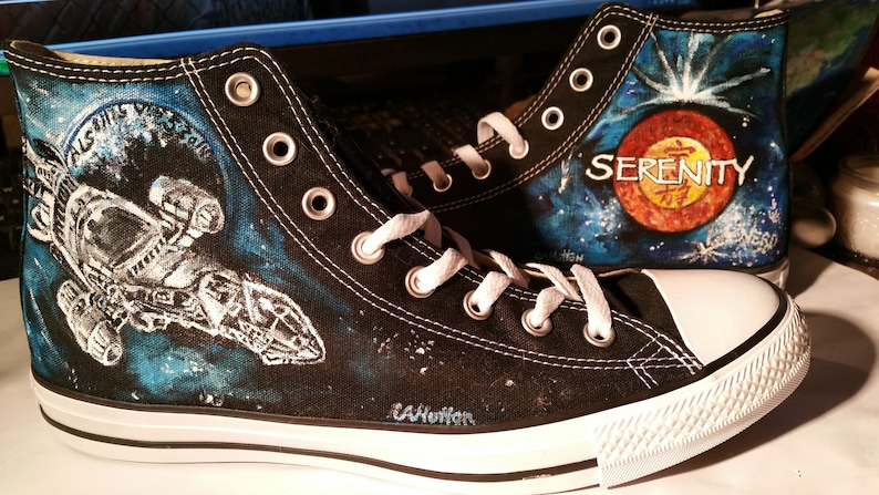 SERENITY and FIREFLY handpainted shoes ANY size Ladies Mens | Etsy