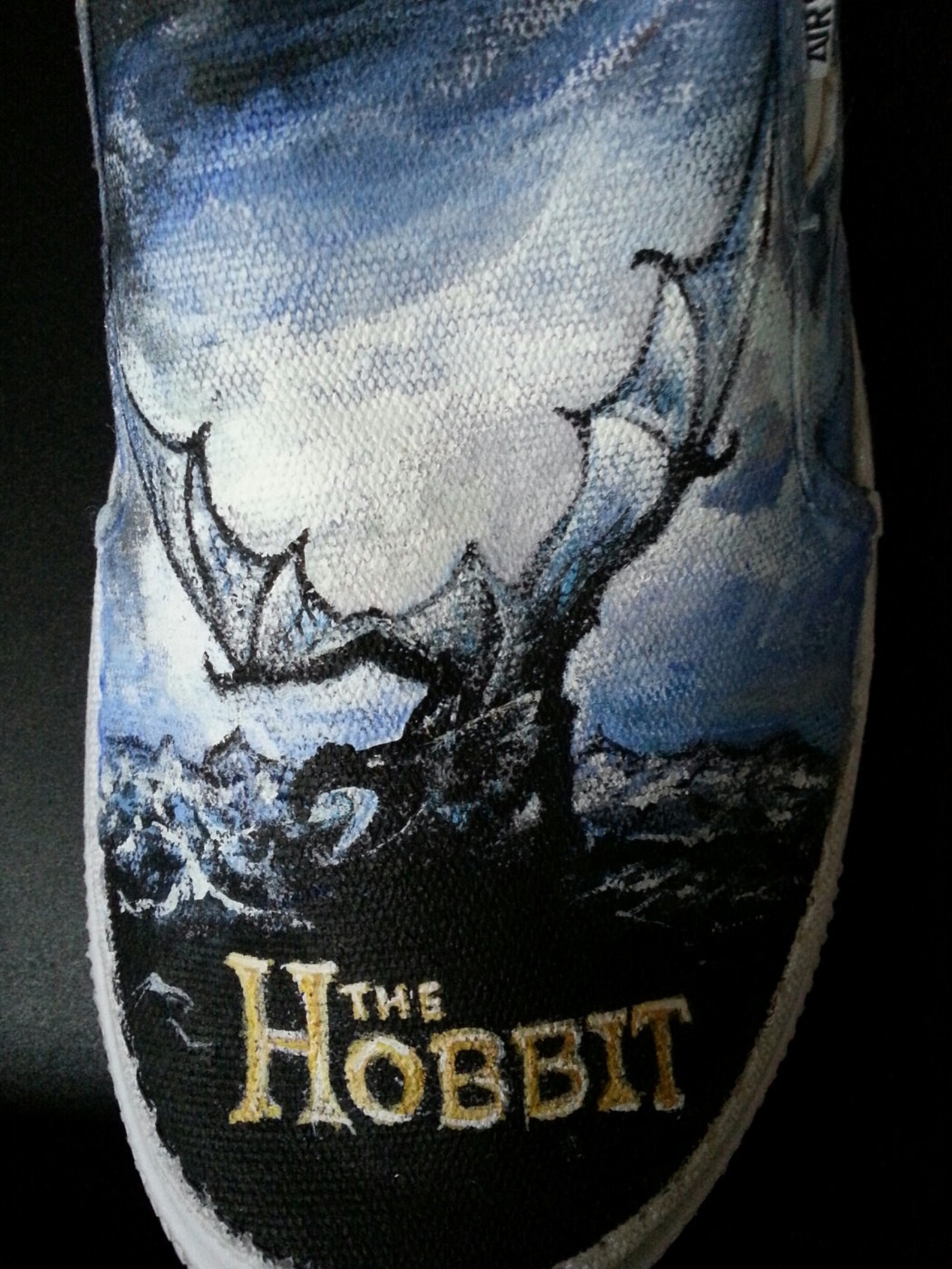 THE HOBBIT Handpainted Shoes Gandalf Smeagol TOLKEIN Vans This Pair or ...