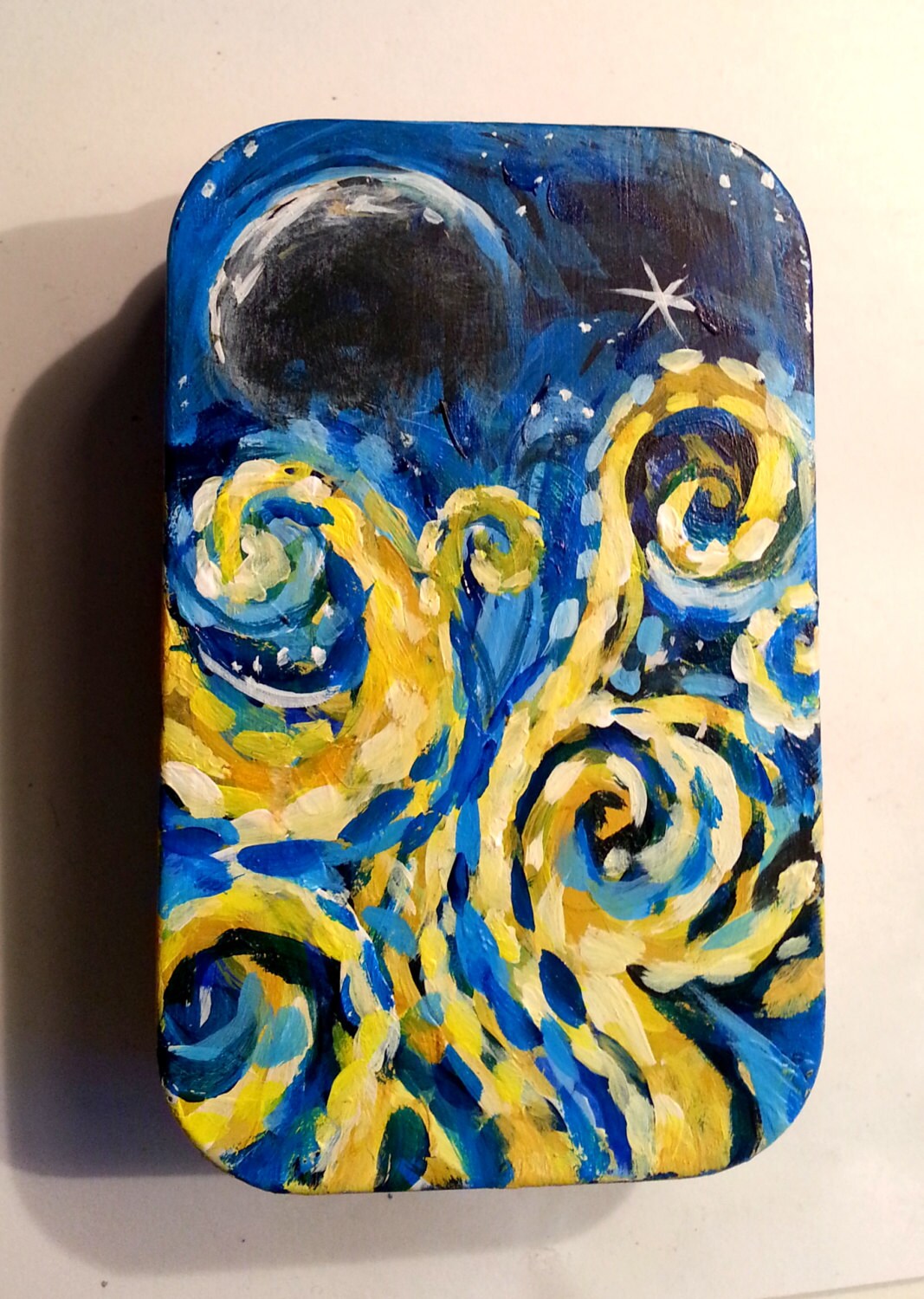 Doctor Who Handpainted ALTOIDS Tin Tardis With Swirls Dr. Who - Etsy