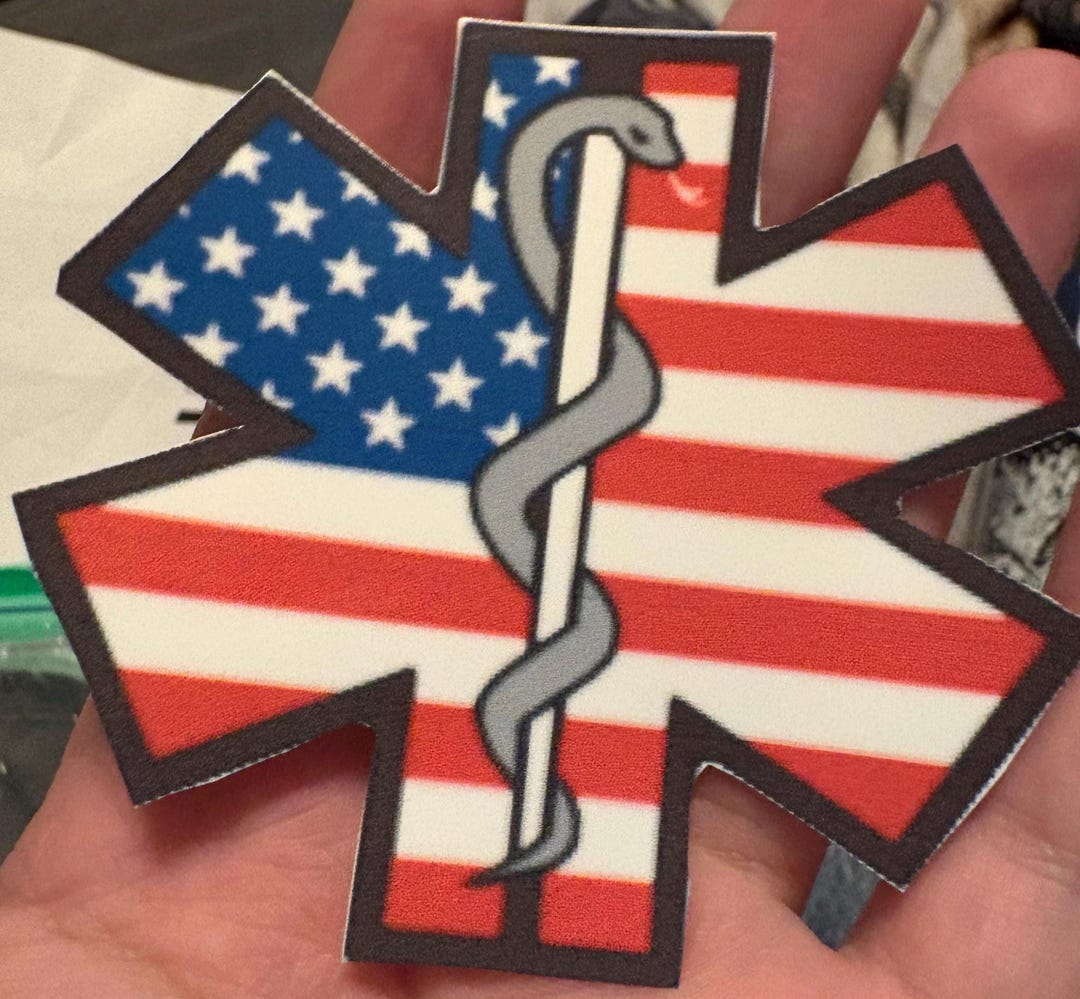 EMS Star of Life Sticker - Etsy