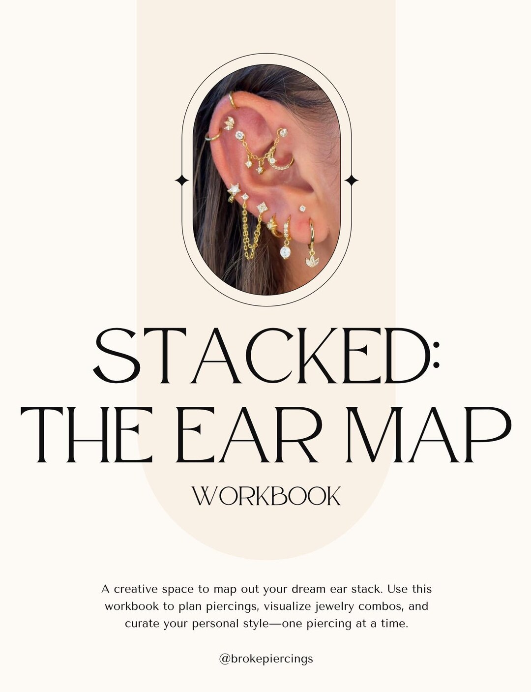 Stacked: the Ear Map Workbook | Plan Your Piercings, Style Your Stacks ...
