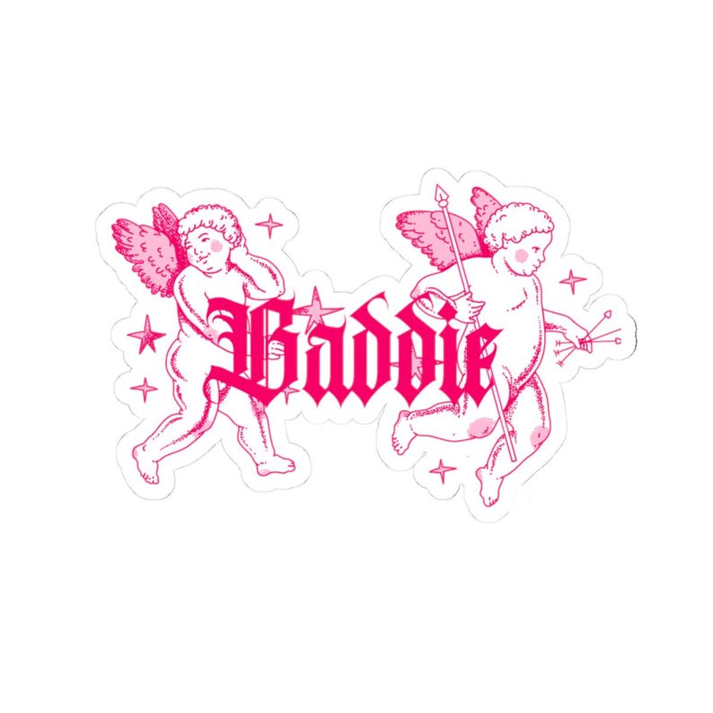 Cherub Baddie Stickers, Angel Aesthetic Kiss-cut Stickers, Trendy ...