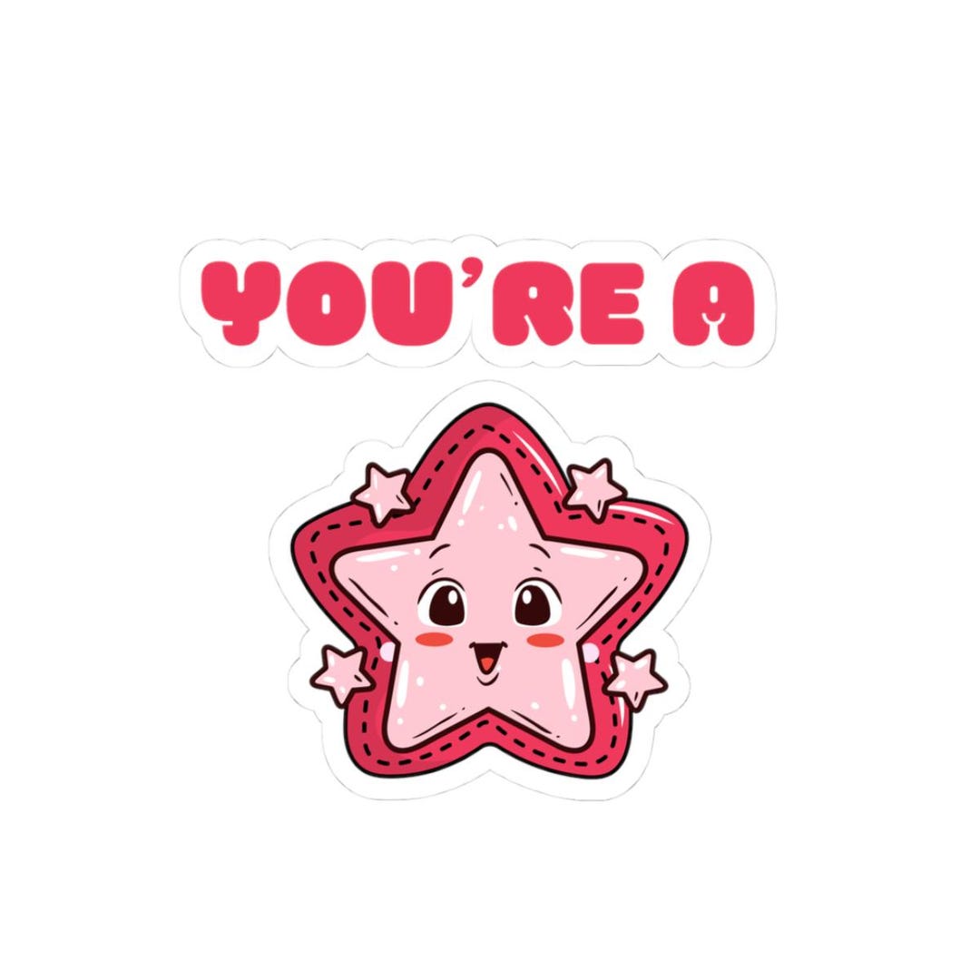 Star Kiss-cut Stickers, Adorable Star Design, Celestial Sticker Set ...