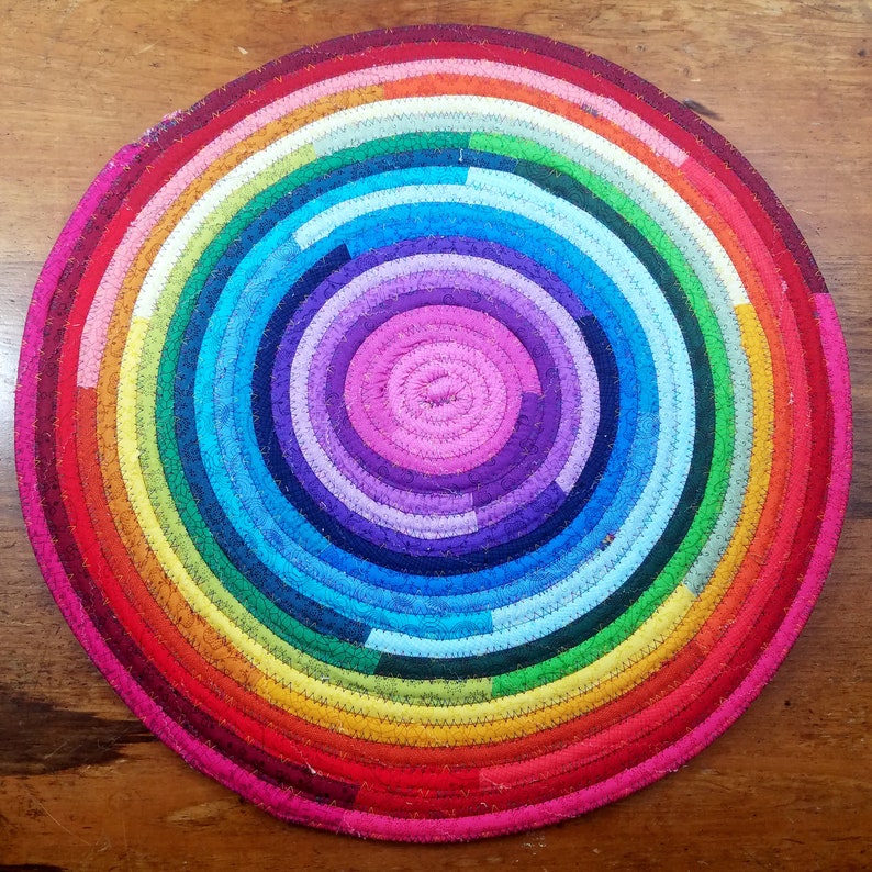 R2S Rainbow Colors Handmade Table Mat Fabric Placemat 19 - Etsy
