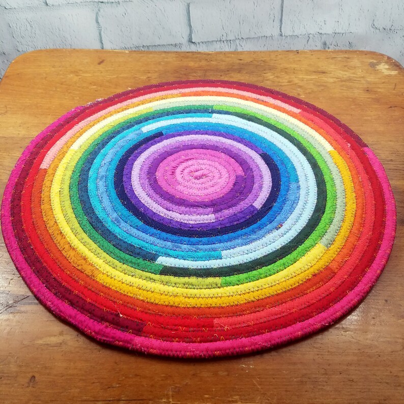 R2S Rainbow Colors Handmade Table Mat Fabric Placemat 19 - Etsy