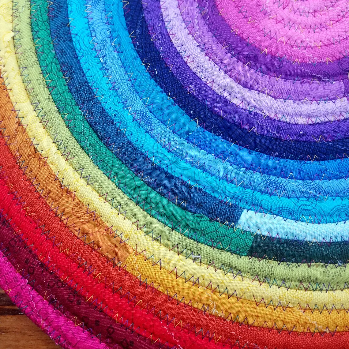 R2S Rainbow Colors Handmade Table Mat Fabric Placemat 19 - Etsy