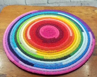 R2S Rainbow Colors Handmade Table Mat Fabric Placemat 19 | Etsy