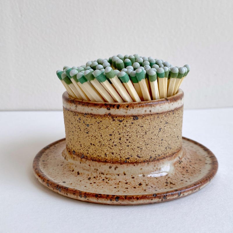 Ceramic Match Holder Pink - Etsy