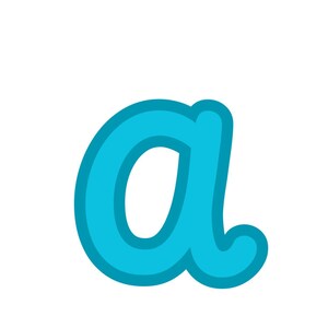 Alphabet Wall Art- Blue - Etsy